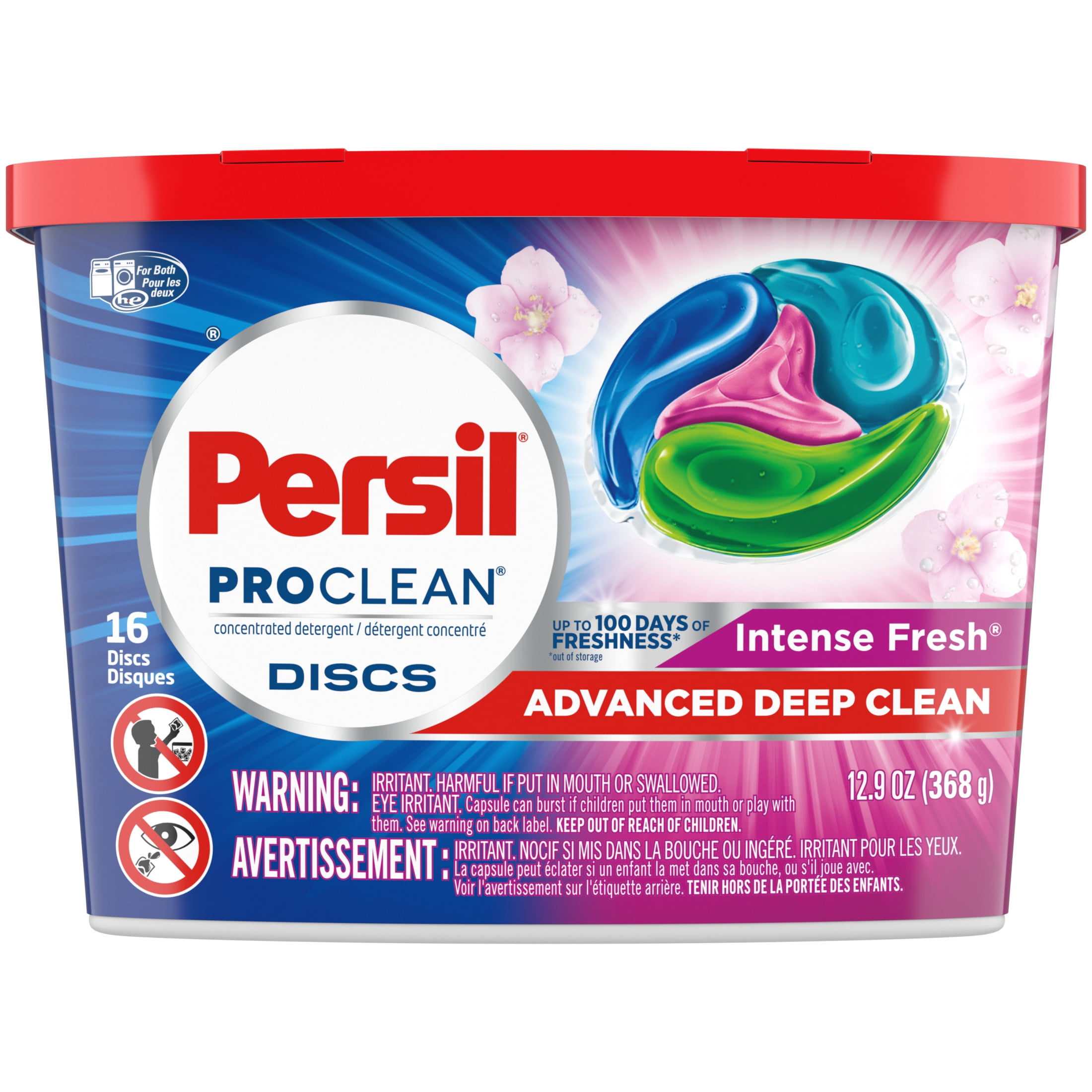 Persil Discs Laundry Detergent Pacs, Intense Fresh, High Efficiency (HE ...