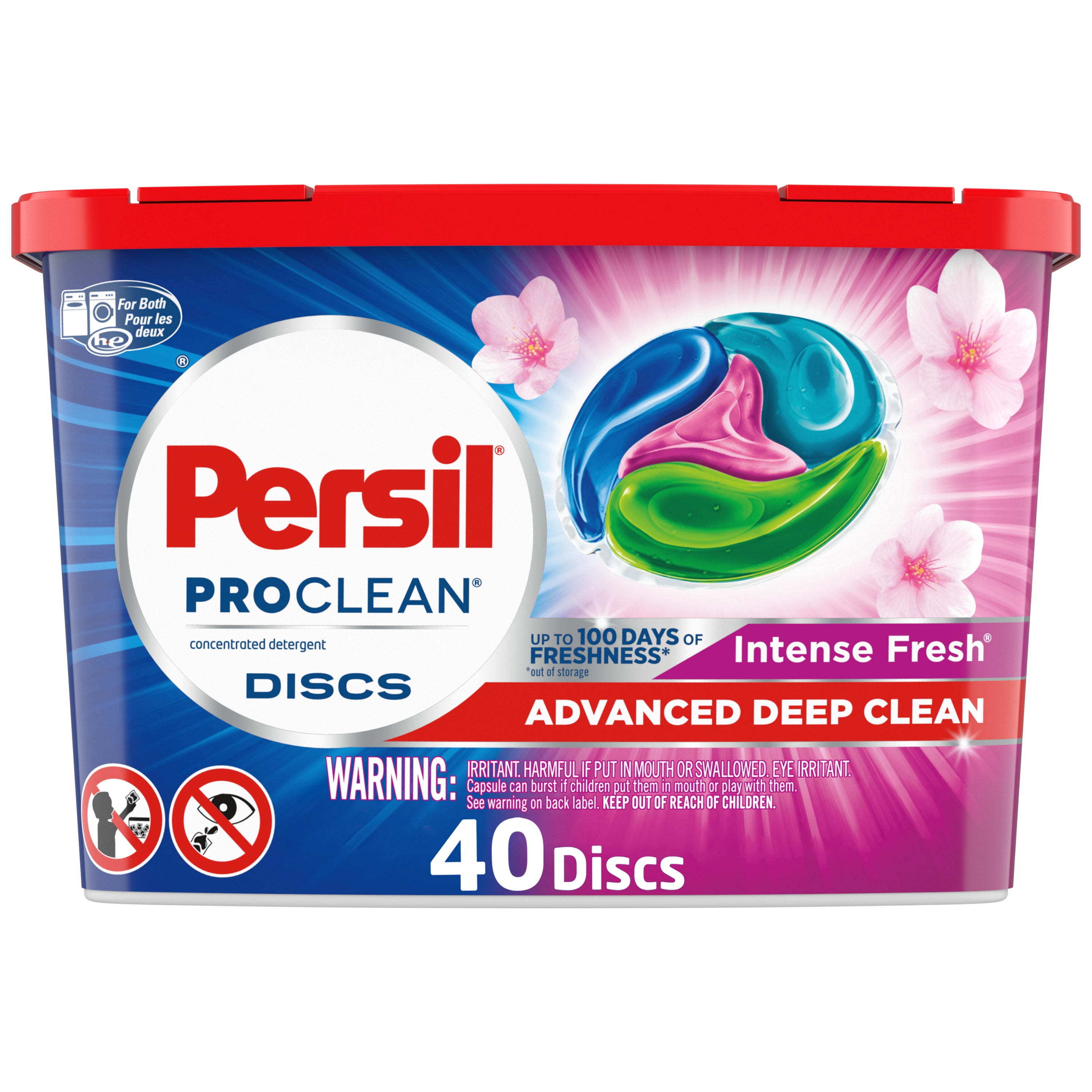 Persil ProClean Advanced Deep Clean Laundry Detergent Discs, Intense ...