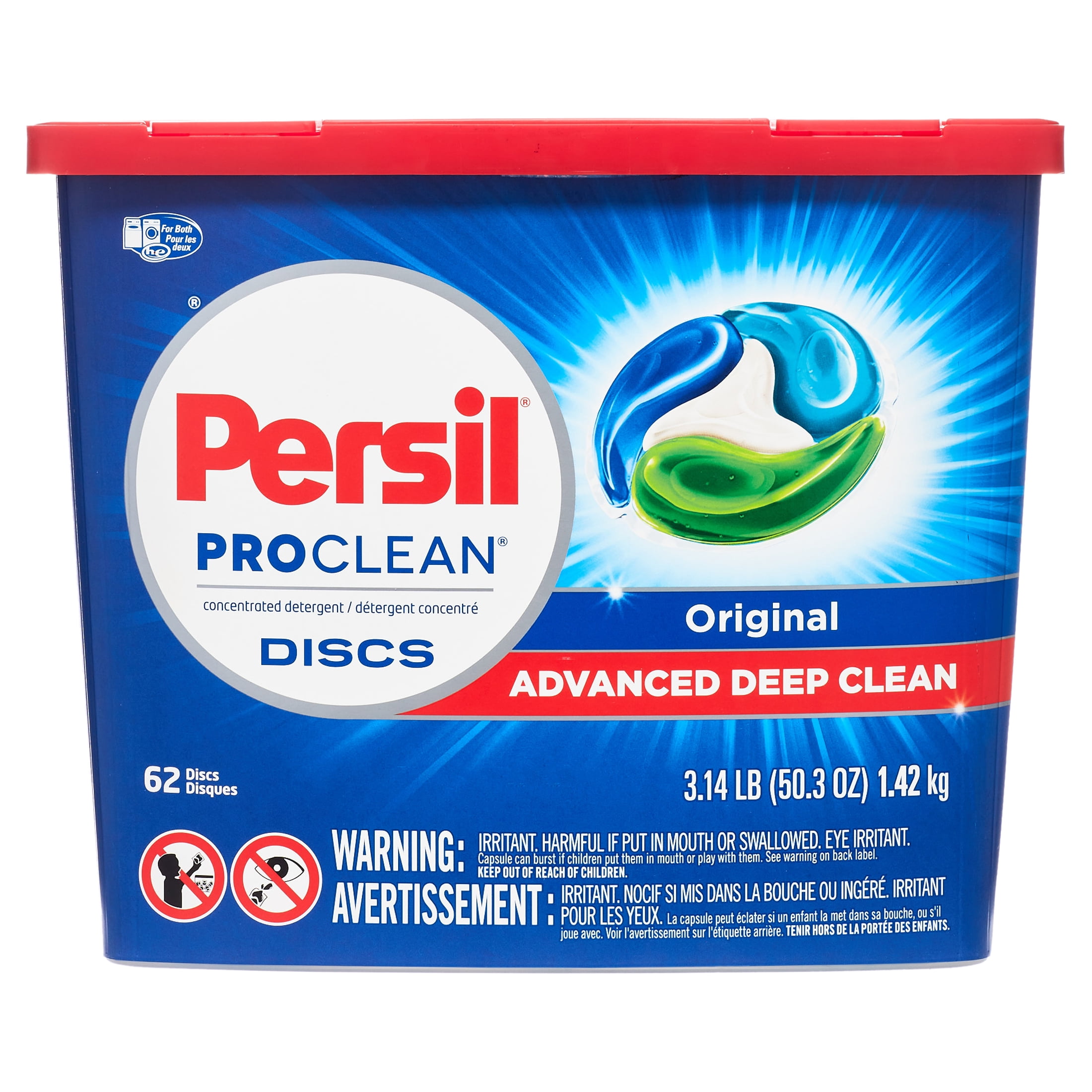 Persil Discs Laundry Detergent Pacs, Original Scent, High Efficiency ...