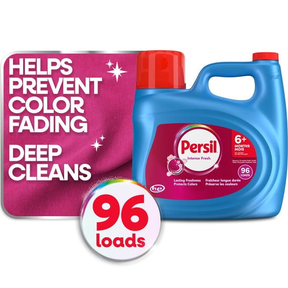 Persil Liquid Laundry Detergent, Intense Fresh, 126 fl oz, 96 Loads ...