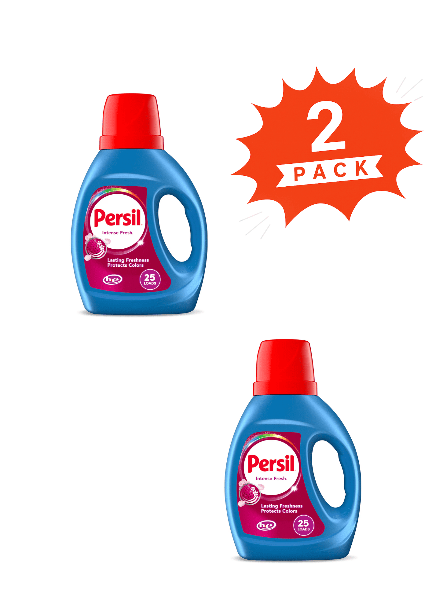 Persil Intense Fresh Liquid Laundry Detergent (Pack 2) - 50 Loads, 68fl ...
