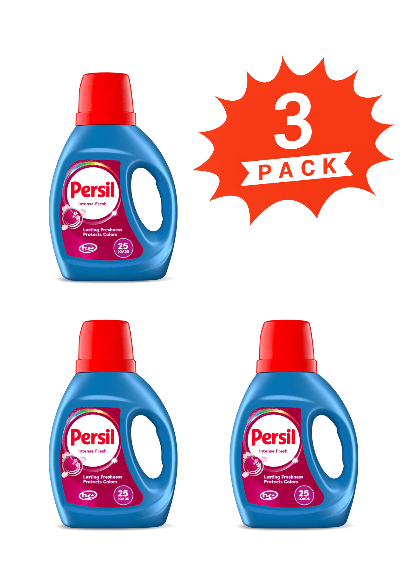 Persil Intense Fresh Liquid Laundry Detergent (Pack 3) - 75 Loads ...