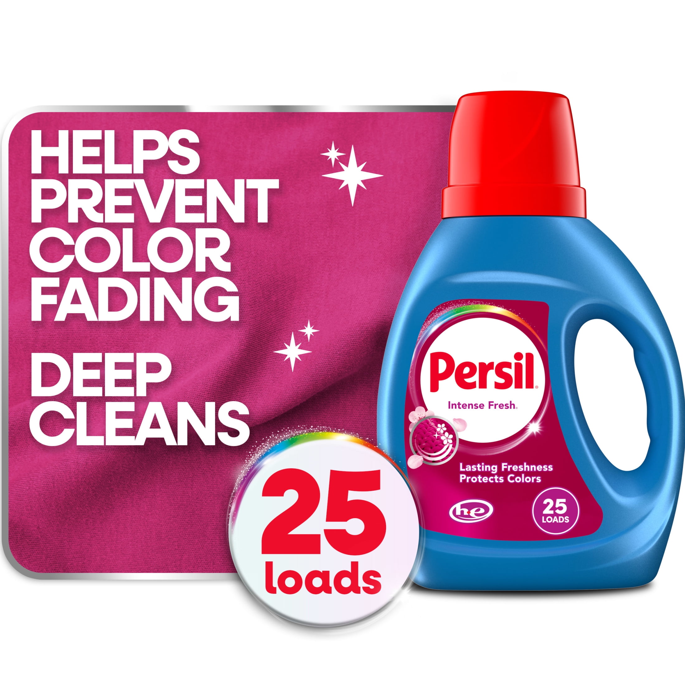 Persil Liquid Laundry Detergent, Intense Fresh, 34 fl oz, 25 Loads ...
