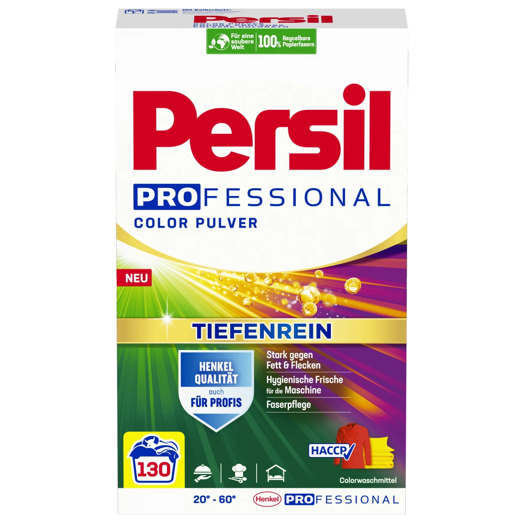 Persil Professional Color Laundry Detergent Powder | Deep Clean (130 ...