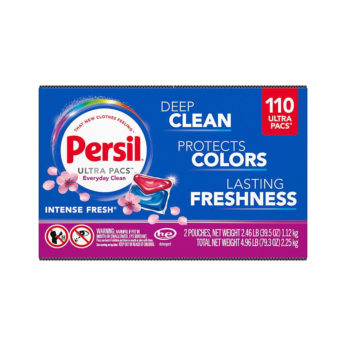 Persil Ultra Pacs Everyday Clean Laundry Detergent - Intense Fresh, 110 ...