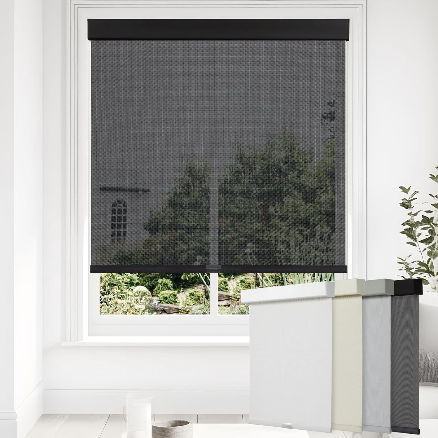 Persilux Free-Stop Cordless Solar Blinds for Window Shades Light ...