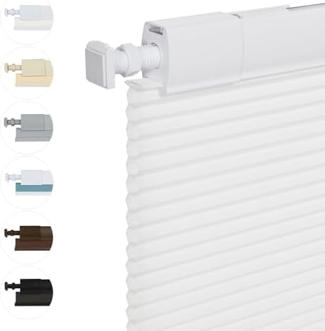 Persilux No Drill Blinds for Windows Blackout Cellular Shades Cordless ...