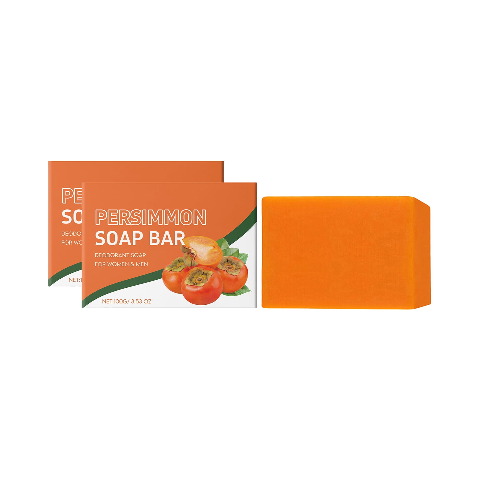 Persimmon Bath Soap Gentle Exfoliation Eliminates Odor Deep Cleansing ...