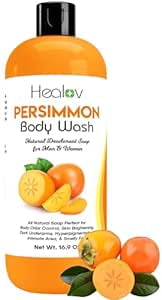 Persimmon Body Wash for Body Odor Control – Purifying Deodorizing Soap ...