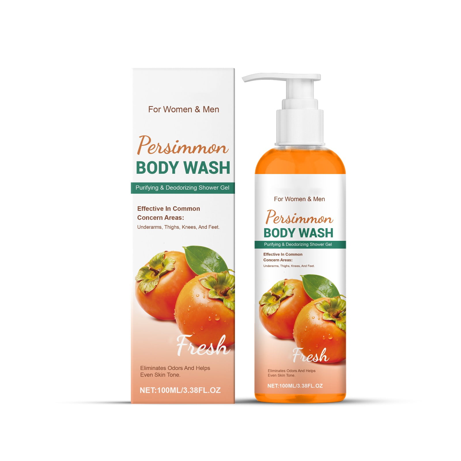 Persimmon Body Wash for Old People Smell, Natural Persimmon Soap Bar ...