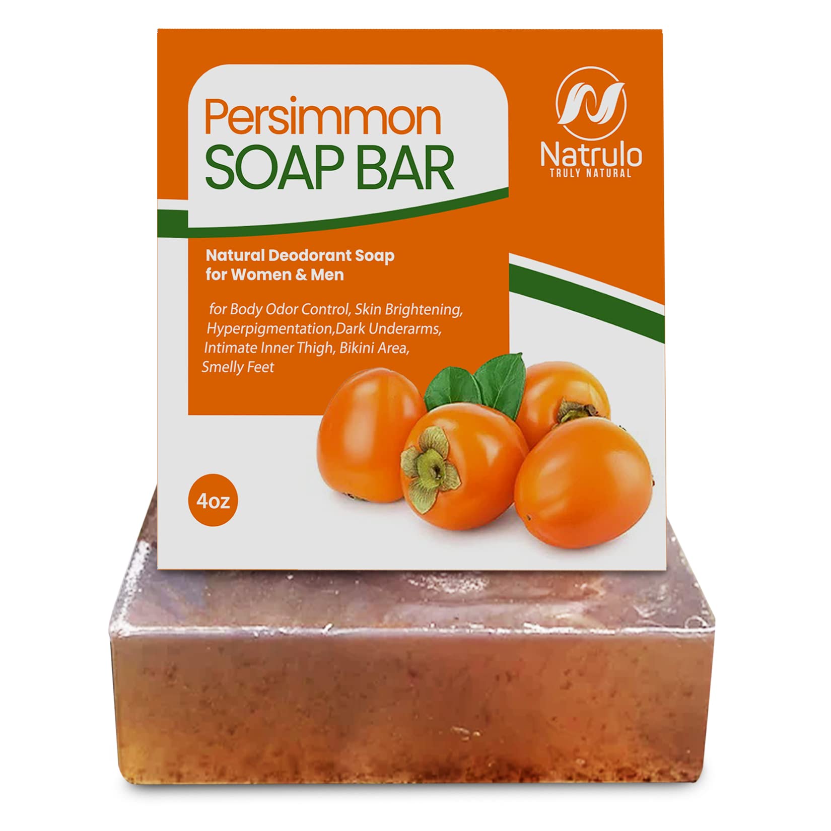 Persimmon Soap Bar for Body HYZ01 Odor Control - Purifying Deodorizing ...