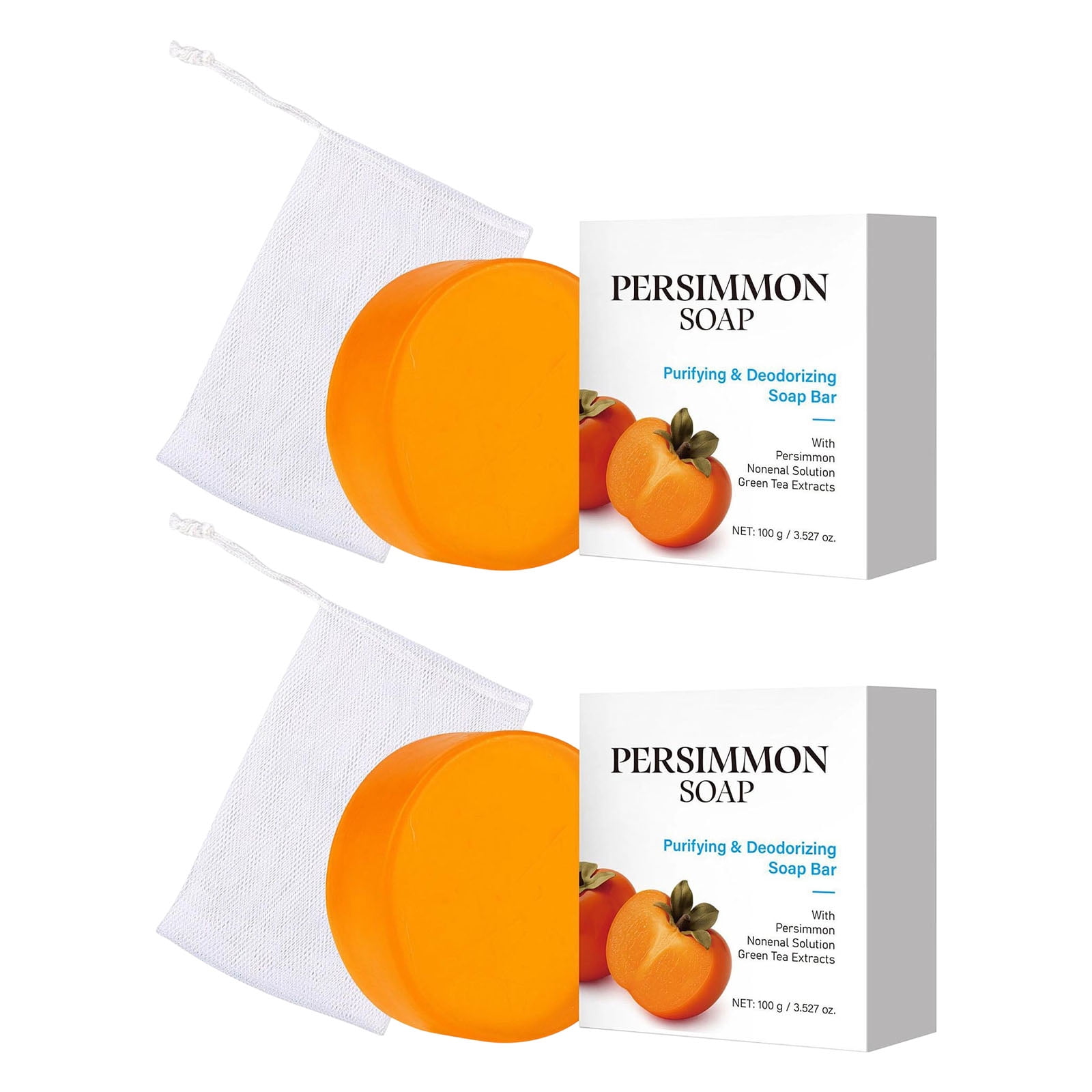 Persimmon Soap Bar for Old People Smell - Japanese Persimmon and Green ...