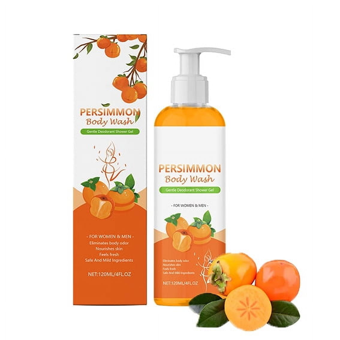 Persimmon Soap for Old People Smell – Persimmon Body Wash Body Odor Soap, Purifying Deodorizing ...