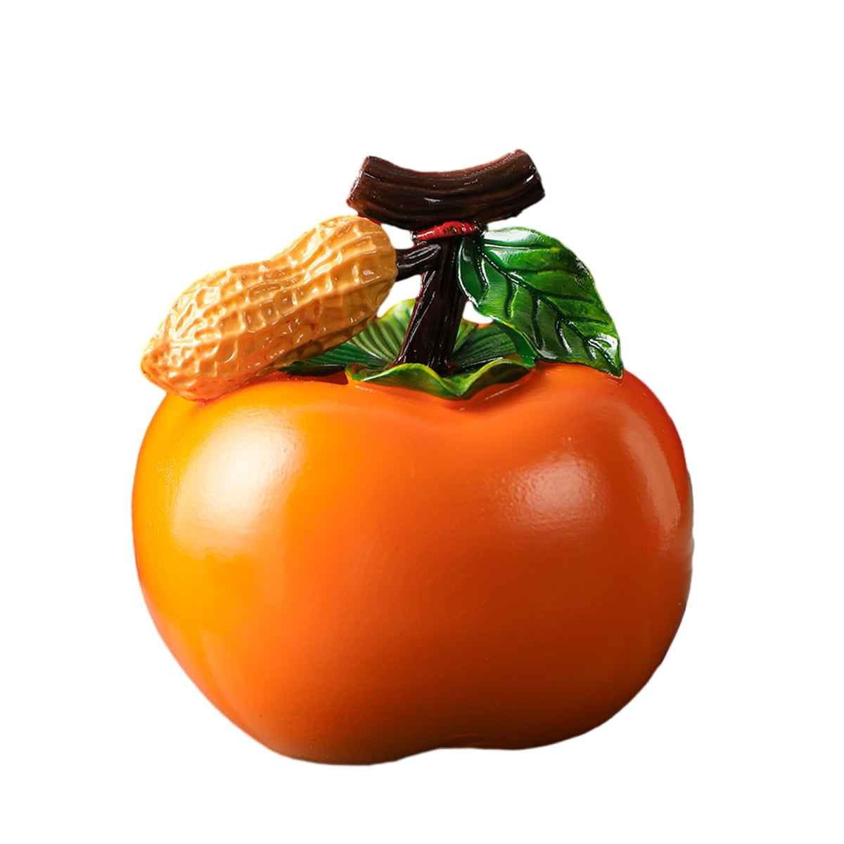 Persimmon peanut tea pet tea set decoration decoration simulation fruit ...
