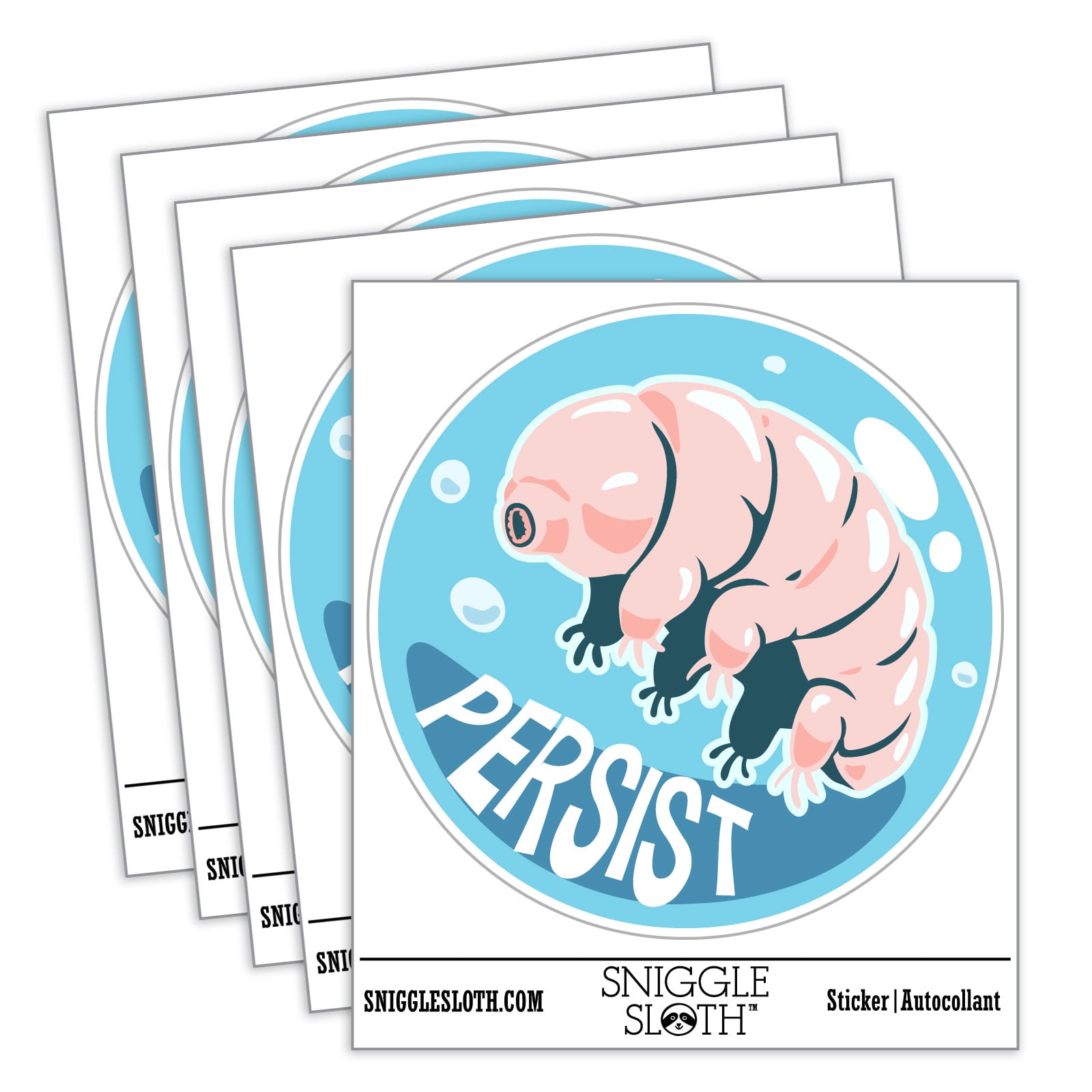 Persist Tardigrade Water Bear Bubble Inspirational Car Window Bumper ...