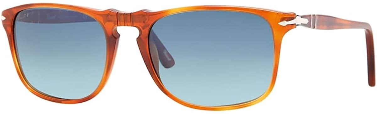Persol PO3059S 96/S3 54MM Terra Di Siena/Polarized Gradient Blue Square ...