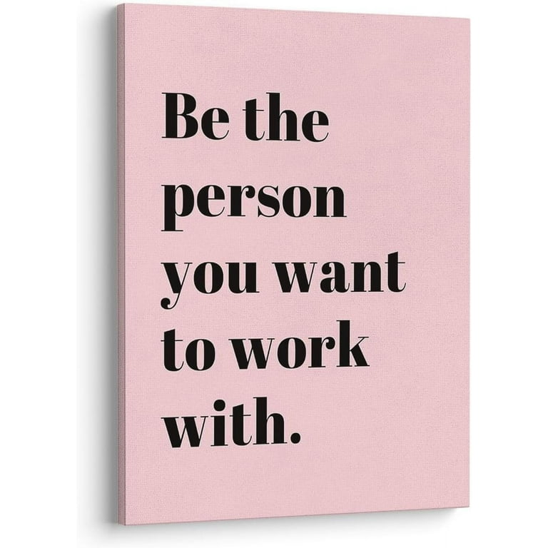 Work Home Quotes Motivational Quote Framed Wall Canvas Print Office