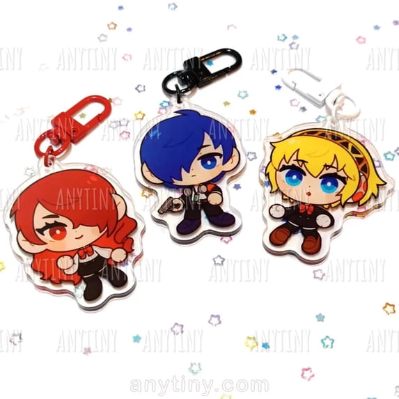 Persona 3 Reload, Makoto Yuki, Mitsuru Kirijo and Aigis keychains! (1 ...