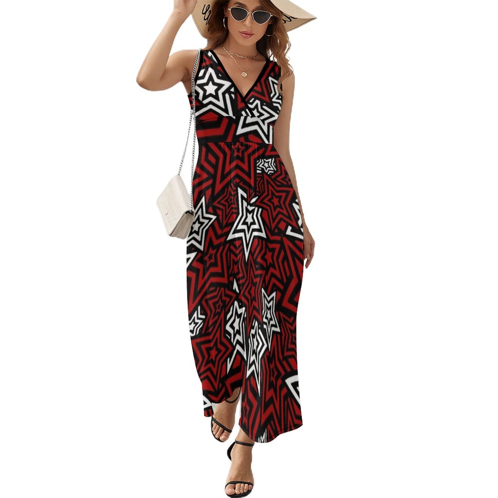 Persona 5 Royal Phantom Thief Star Mask Pattern Sleeveless Dress ...