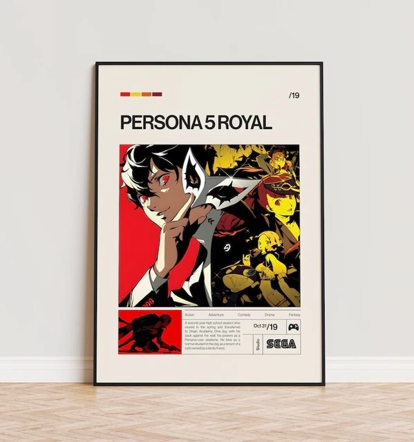 Persona 5 Royal Poster, Video Game Poster, Minimalist Game Print ...