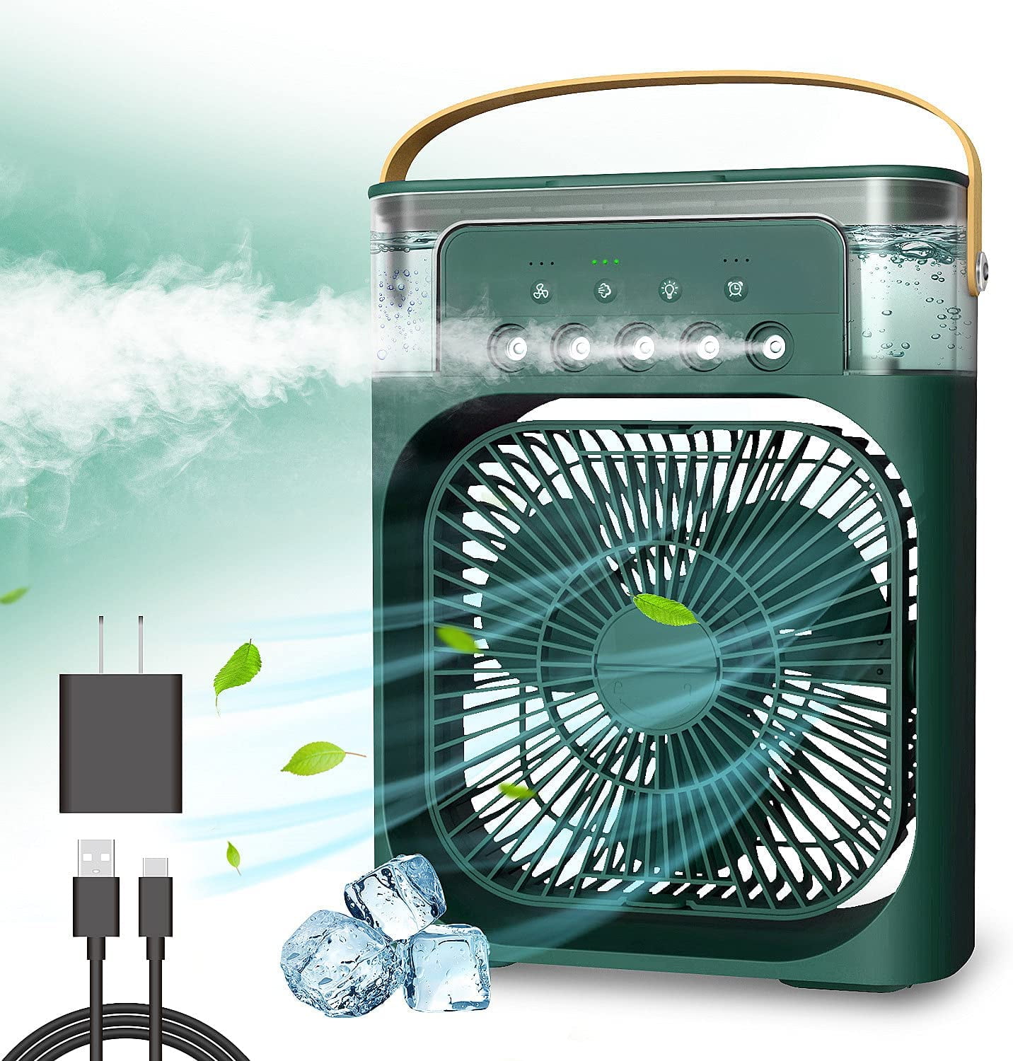 Personal Air Cooler, Portable Air Conditioner Fan, Mini Evaporative ...