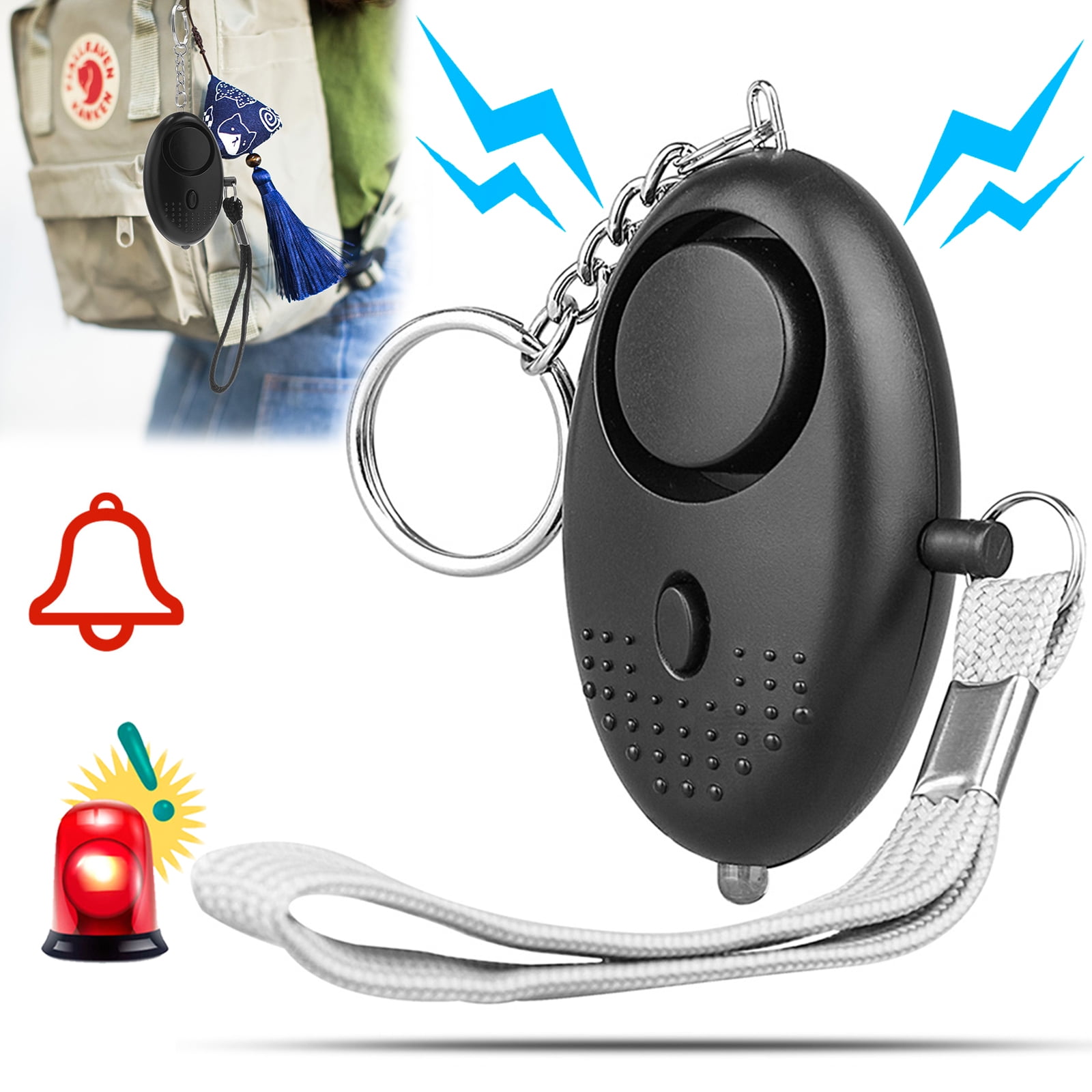 Personal Alarm, EEEkit Portable Safe Personal Security Alarms 130dB ...