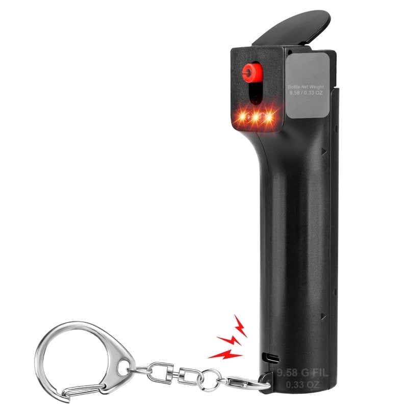 Personal Alarm for Women,Max Strength Pepper spray Gel & Led Strobe Lights,Pepper Spray Combo ...