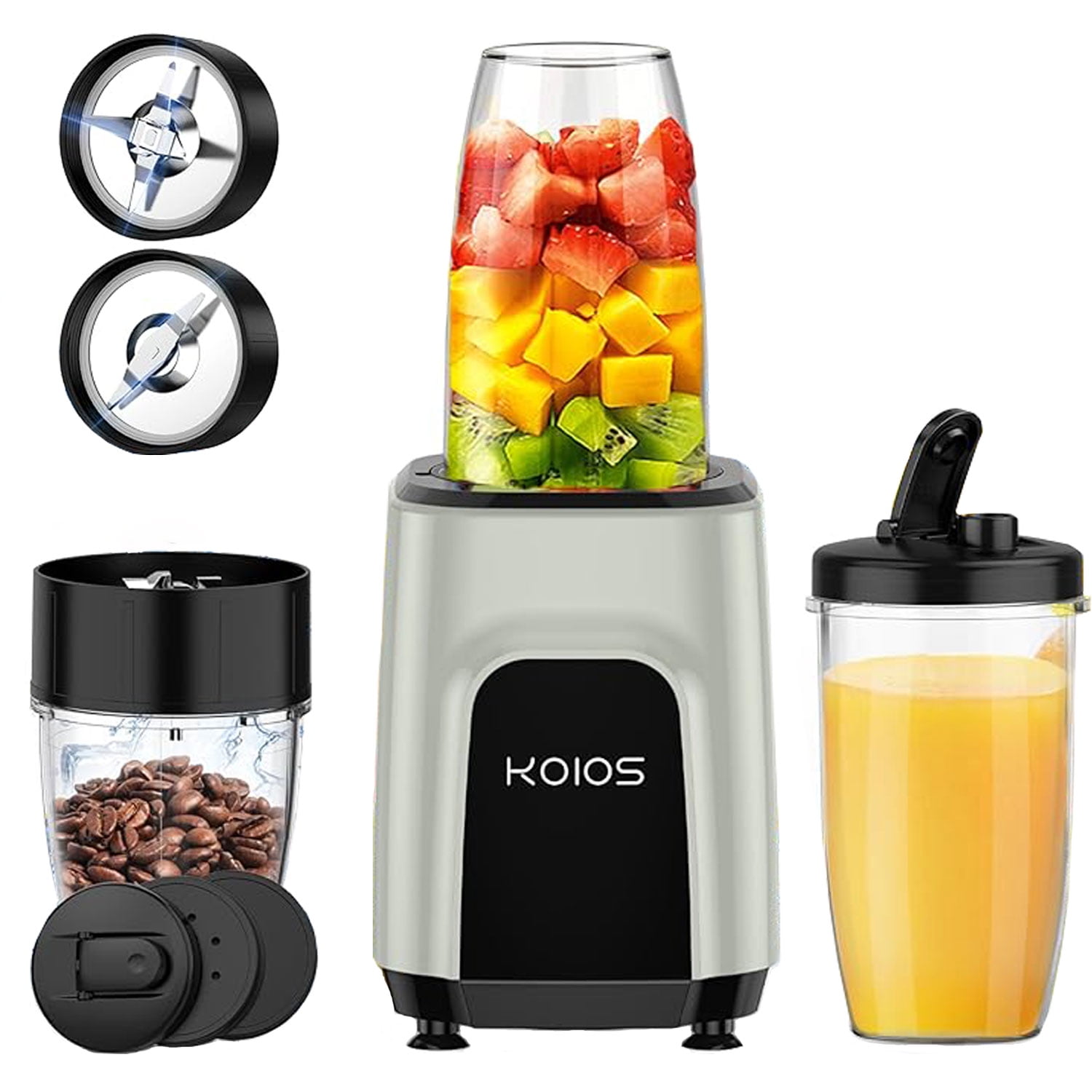 Personal Blender with 2 x 20oz Travel Bottle and Coffee/Spices Jar ...