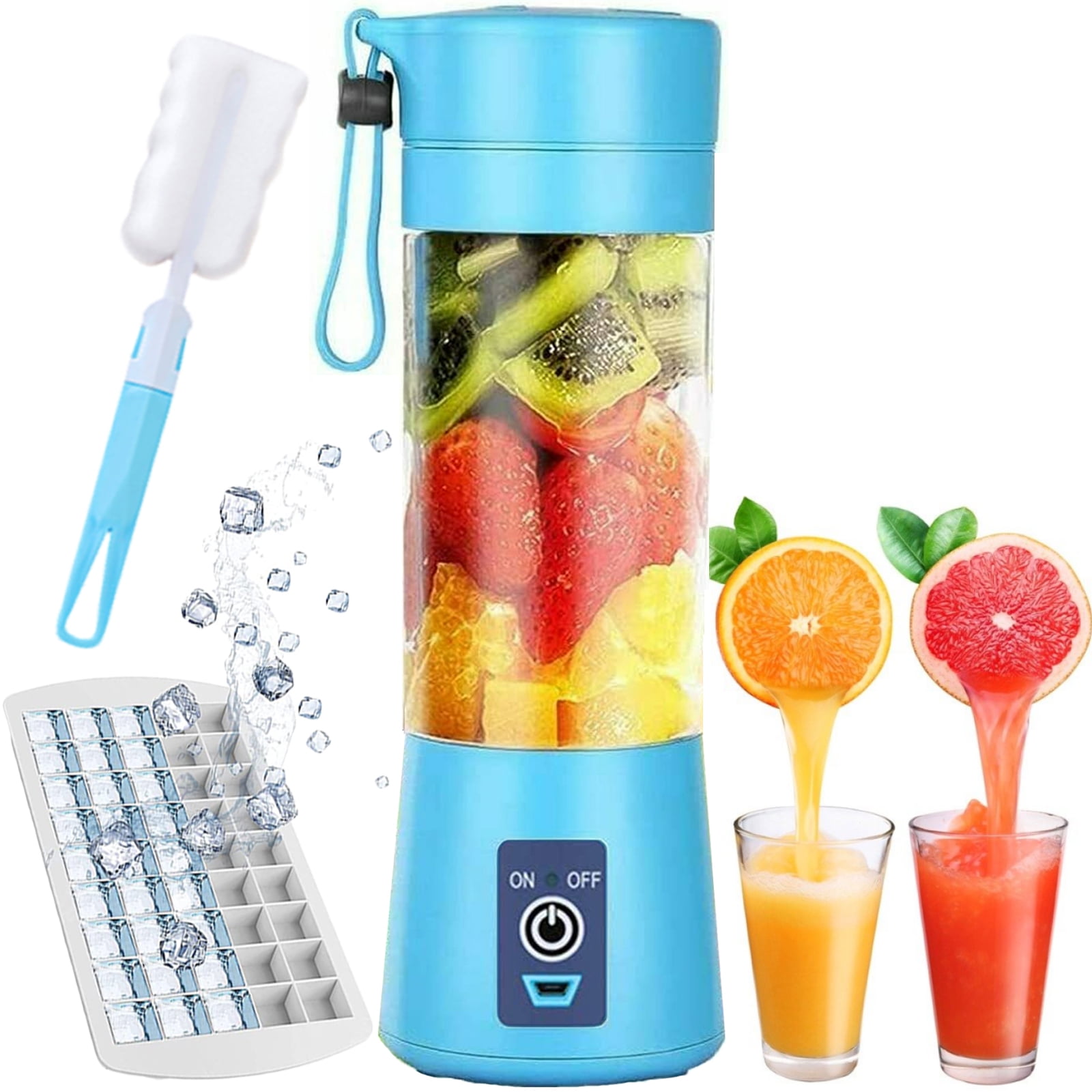 CrBoelves Personal Blender, Mini Portable Smoothie Juicer Cup, USB ...