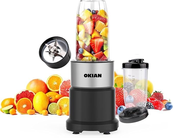 Personal Blender for Shakes and Smoothies, 2 Large 20oz Cups Included ...