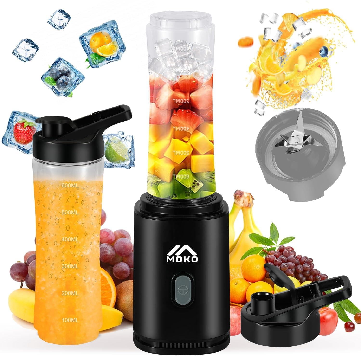 Personal Blender for Shakes and Smoothies, Blenders for Kitchen with 6 ...