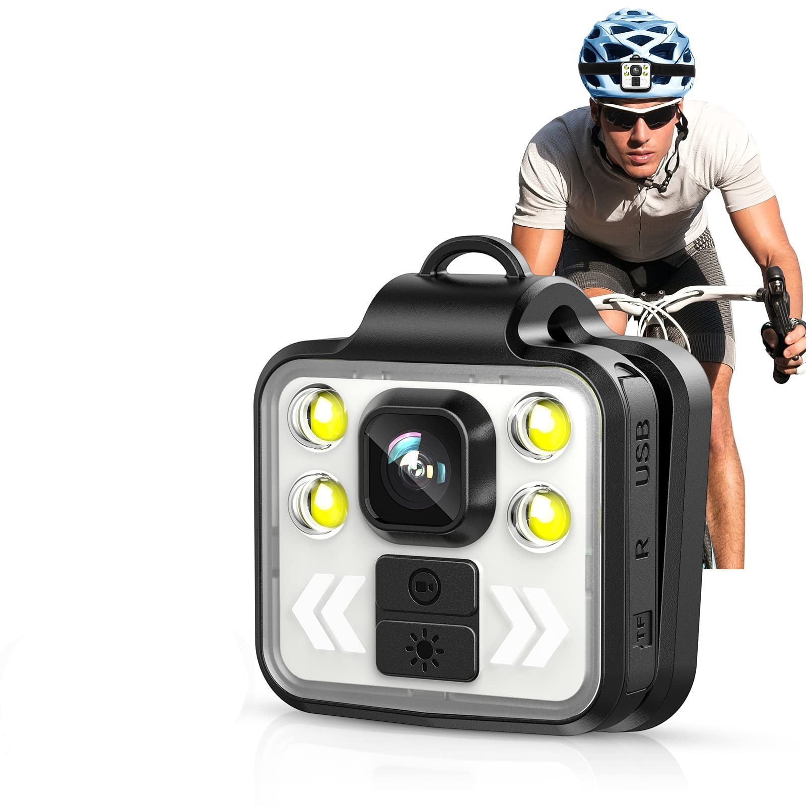 Personal Body Camera Video Recorder, 1080P Body Worn Cam with LED ...