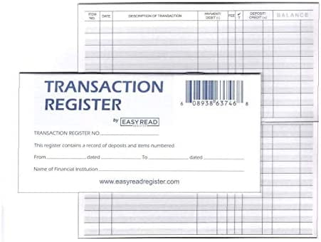Personal Checkbook Registers, Set of 10, 2022-2023-2024 Calendars, Made ...