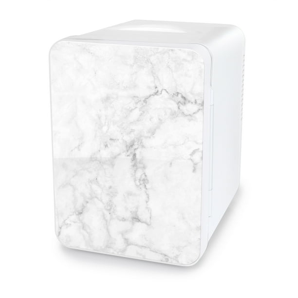 Personal Chiller Mini Fridge Small Space Cooler, White Marble - Walmart.com