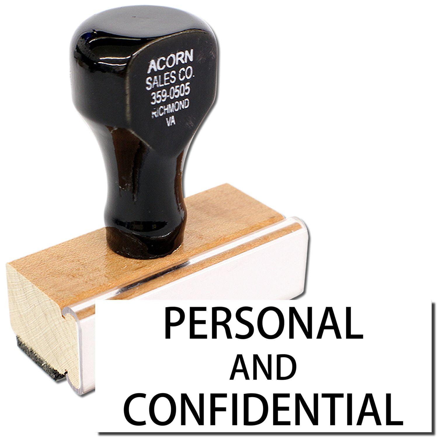 Personal Confidential Rubber Stamp, Wooden Handle Rubber Stamp, Laser ...