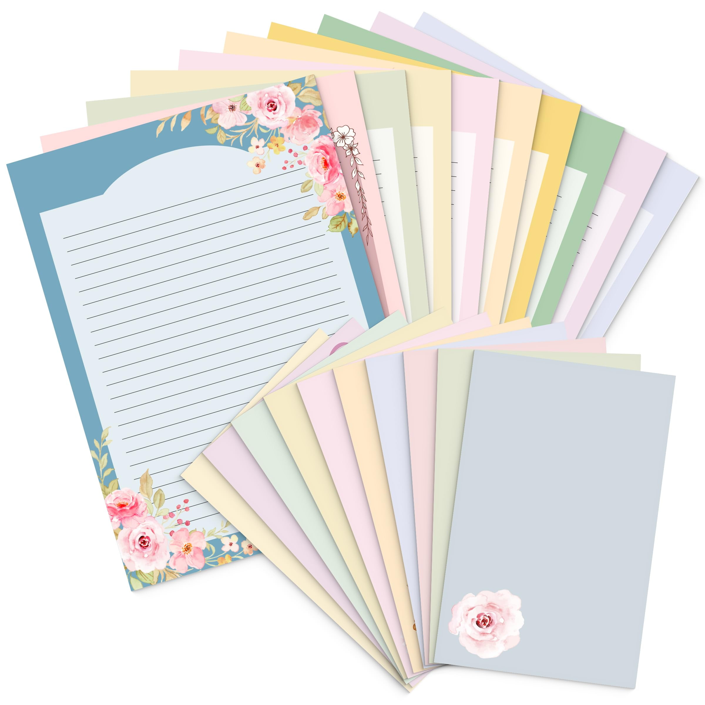Personal Correspondence Stationery, 60 Letter Papers and 30 Envelopes ...