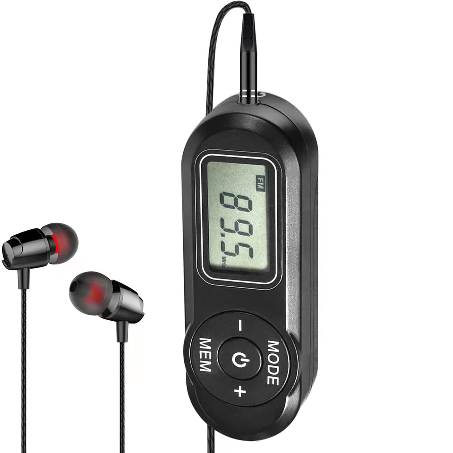 Personal FM Walkman Radio, Mini Digital Tuning Portable Radio with ...