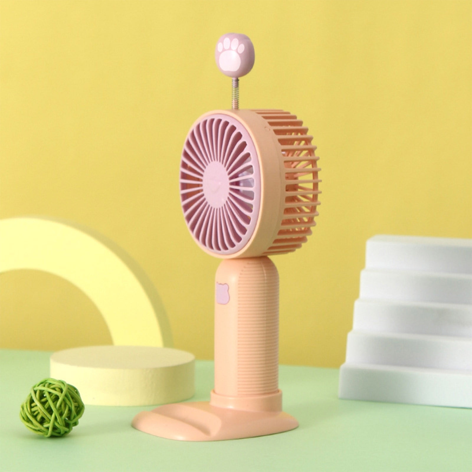Personal Fan Summer Stuff Electric Fan Shake Cartoon Mini Fan Charging ...