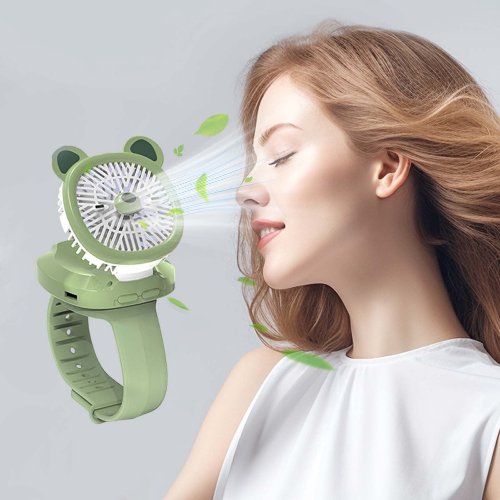 Personal Fan with Wrist Strap, Watch Fan Usb Mini Charging Fan ...