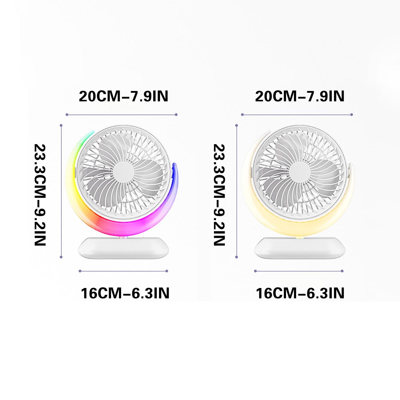 Personal Fans Desktop Rotary Fan Fashionable Convenient Quiet 1-Speed ...