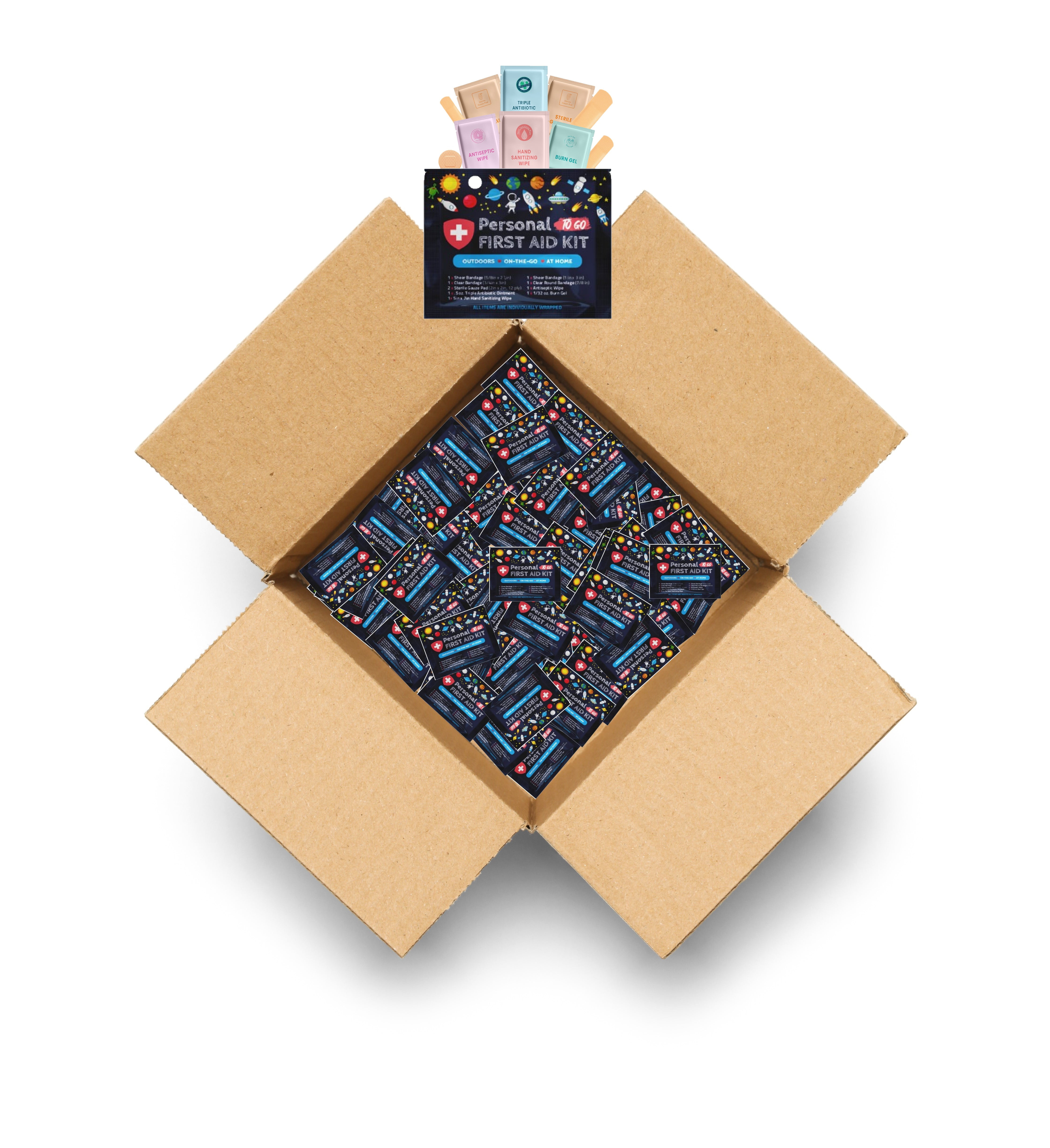 Personal First Aid Kit - Case of 80 | Clean, Treat, Protect Minor Cuts ...