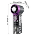 Personal Handheld Ice Cooling Fan, Rechargeable Mini Portable Fan with ...