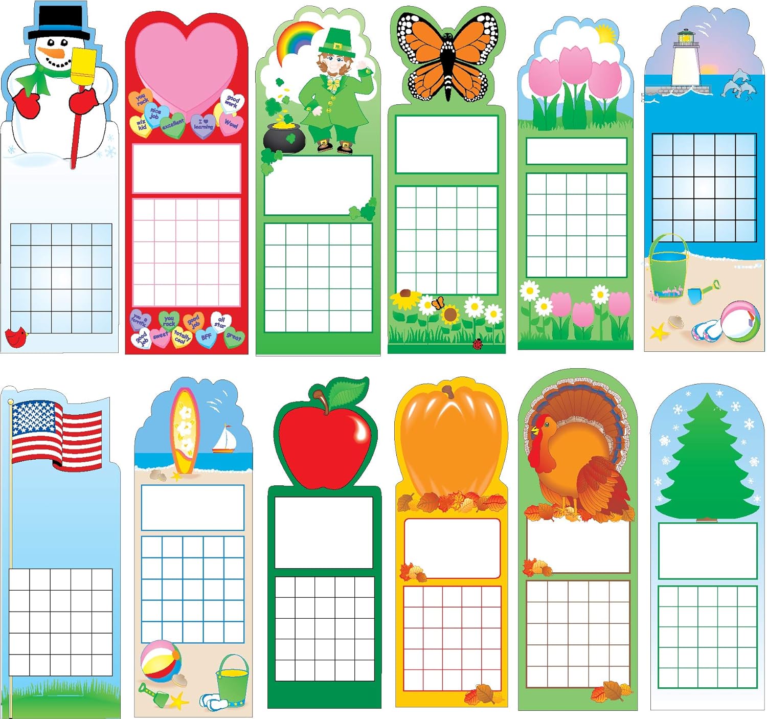 Personal Incentive Charts - Monthly Theme Set - Walmart.com