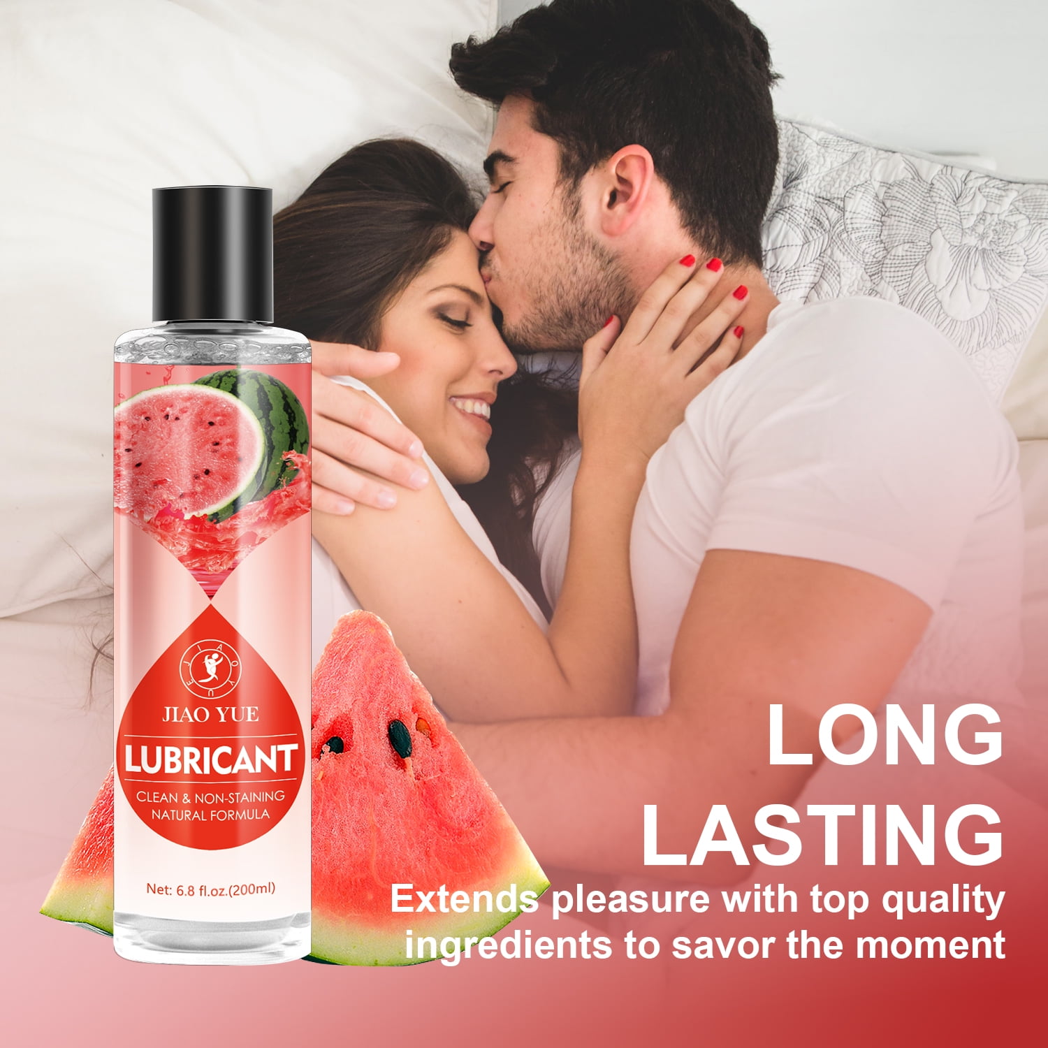 Personal Intimate Lubricant, Watermelon Flavored Water-Based Lube, Silky Smooth Longlasting for ...
