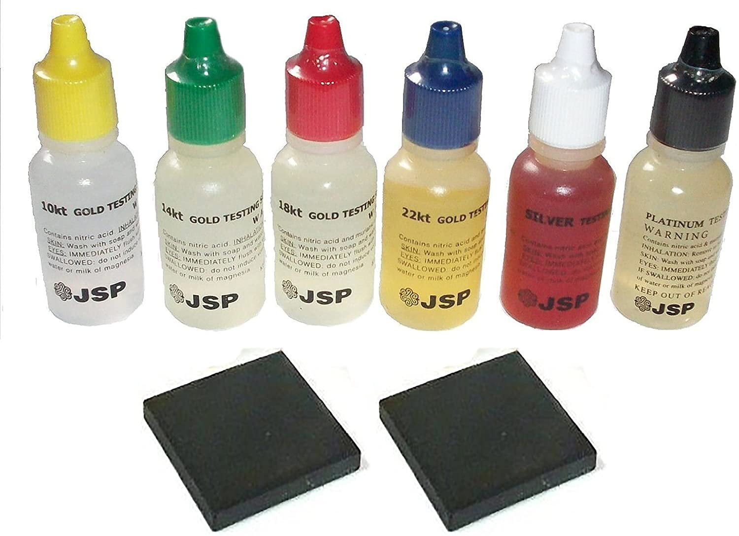 JSP Personal Jewelry Testing Kit with Gold, Silver, and Platinum Tests ...