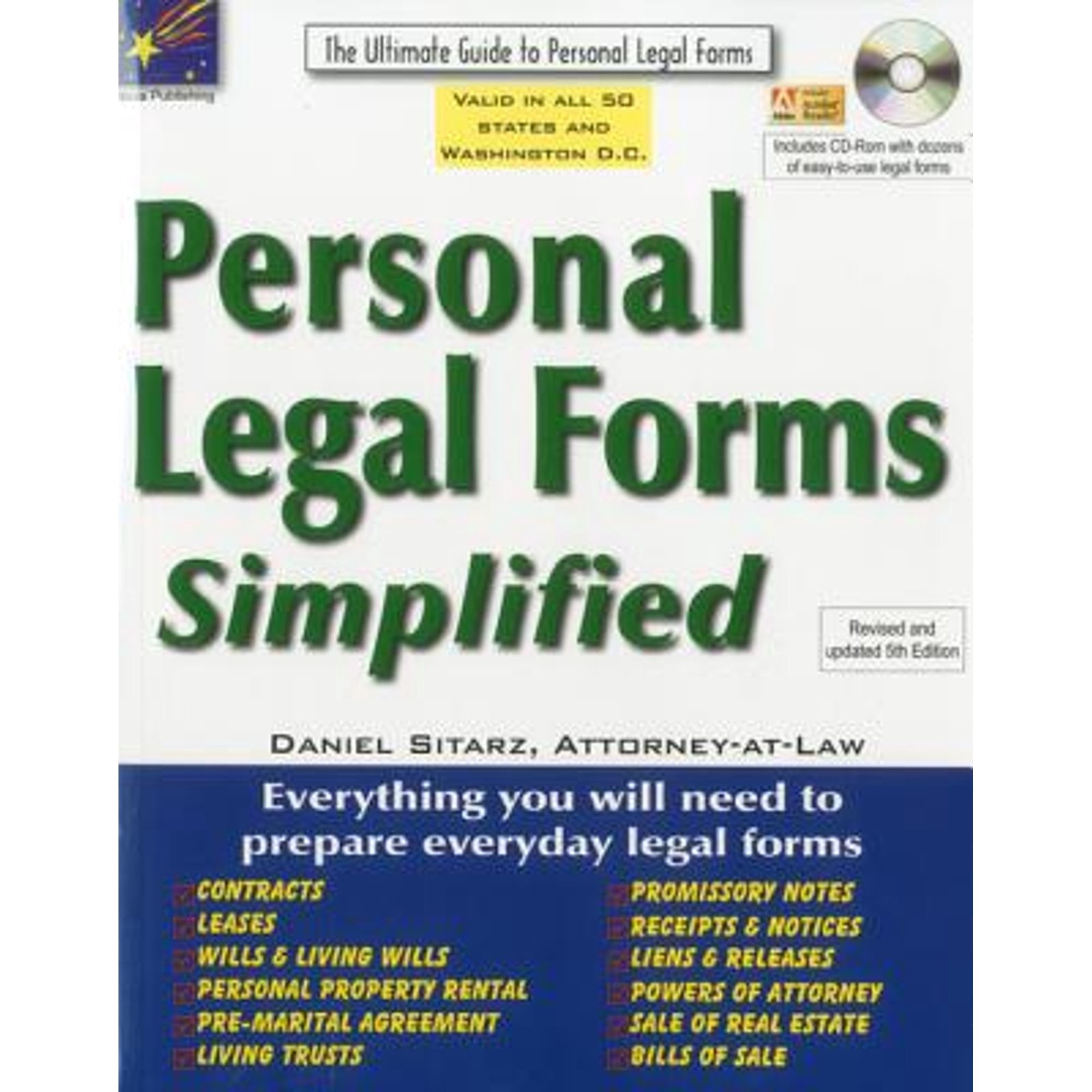 Pre-Owned Personal Legal Forms Simplified : The Ultimate Guide to ...