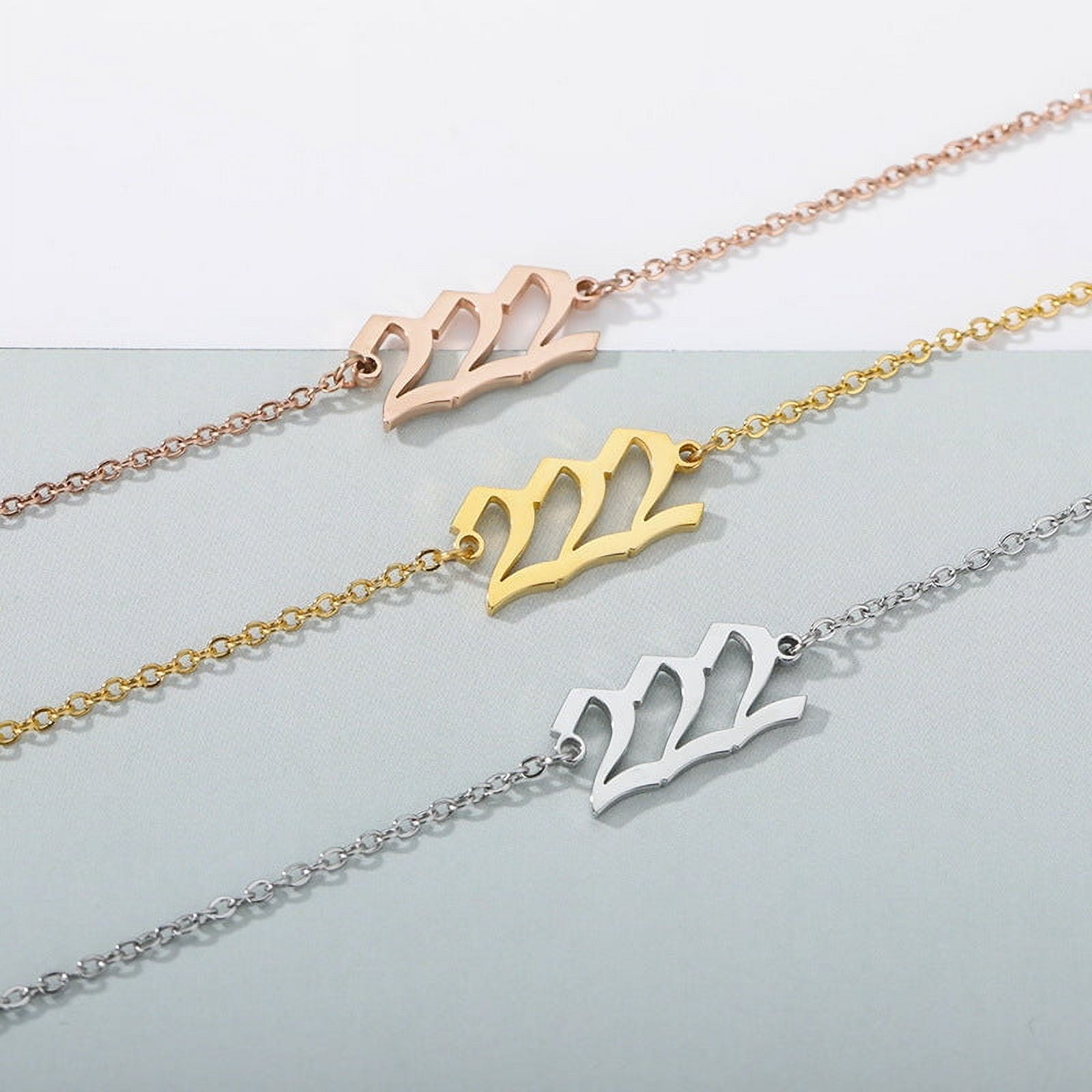 Angel Number Bracelet Stainless Steel Digital Number Simple Jewelry ...