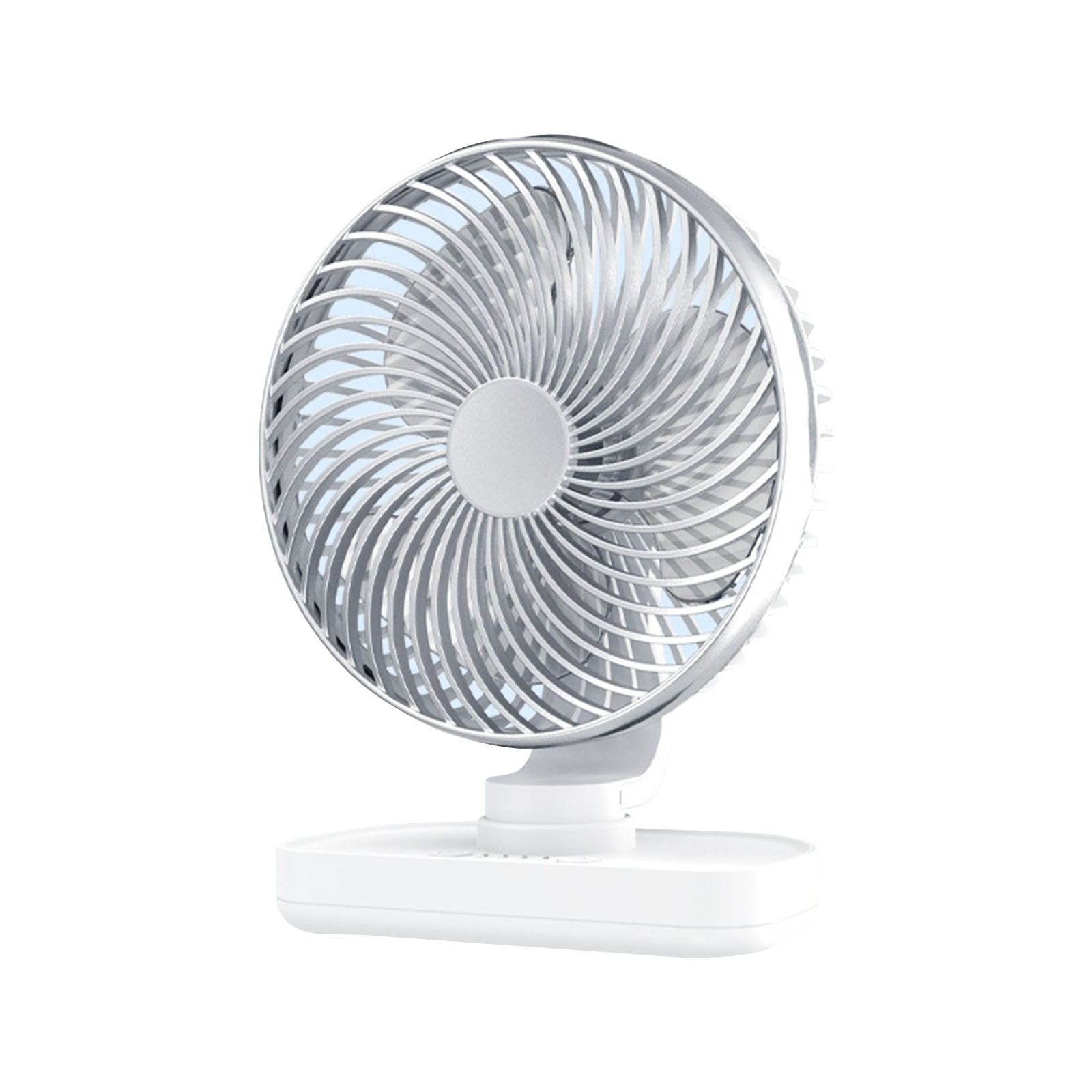Personal Mini Desk Fan Rechargeable Table Fan, 90° Rotate Small Table ...