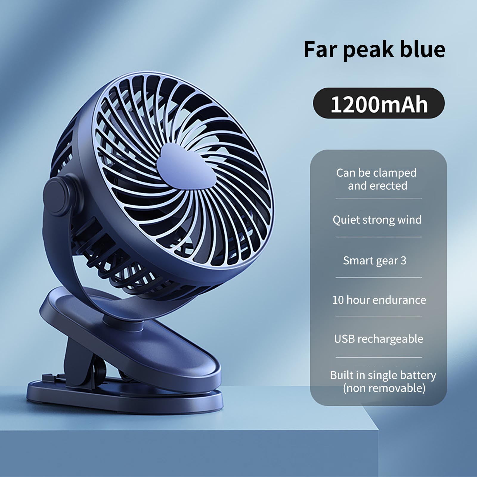 Personal Mini Desk Fan Rechargeable Table Fan, Quiet Personal Desk Fan ...