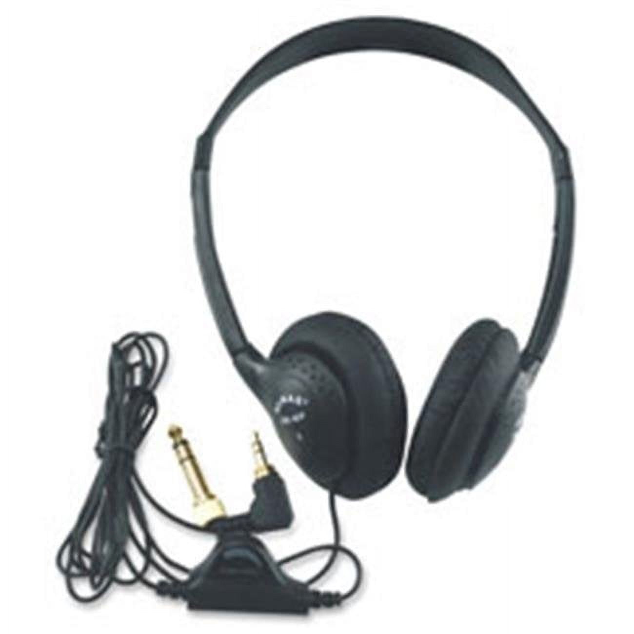 Personal Multimedia Stereo Headphones with Volume Control Black ...